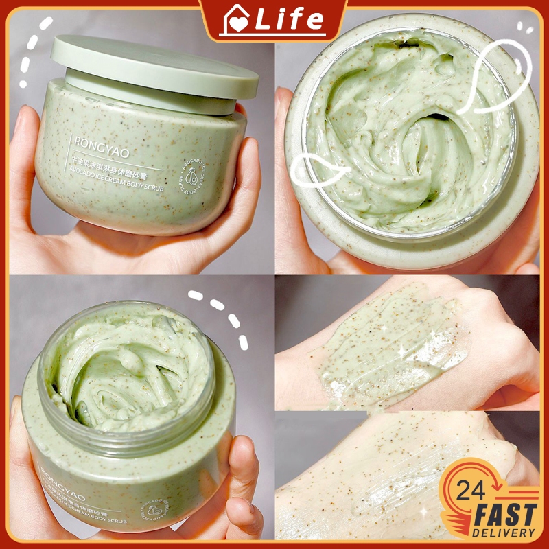 Avocado Ice Cream Body Scrub 250g Soft Clean Exfoliating Avocado Scrub ...