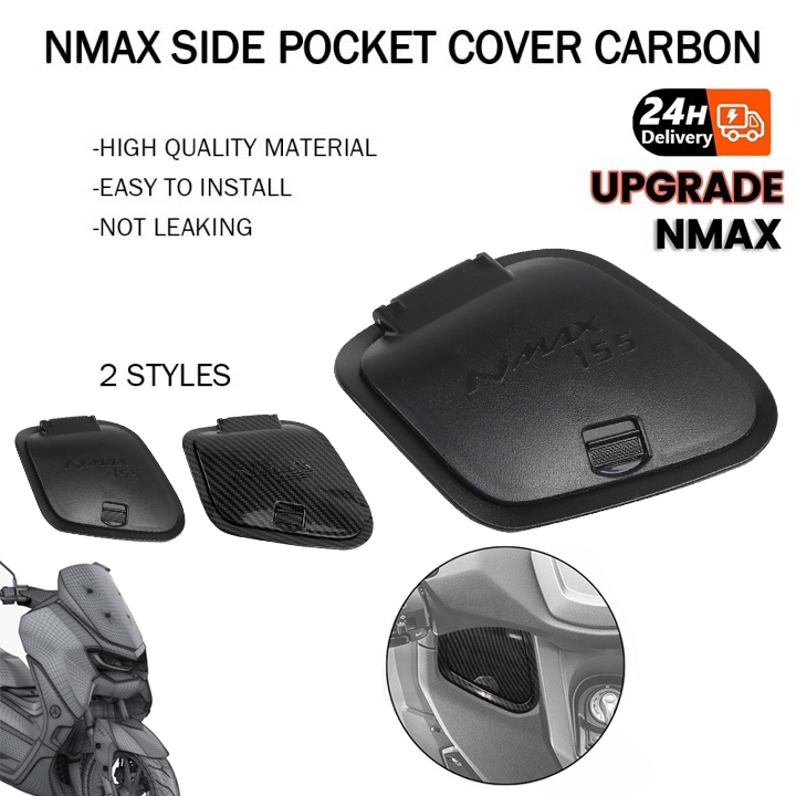 Motorcycle Compartment Side Pocket Cover Auto Cover For YAMAHA NMAX 155 ...
