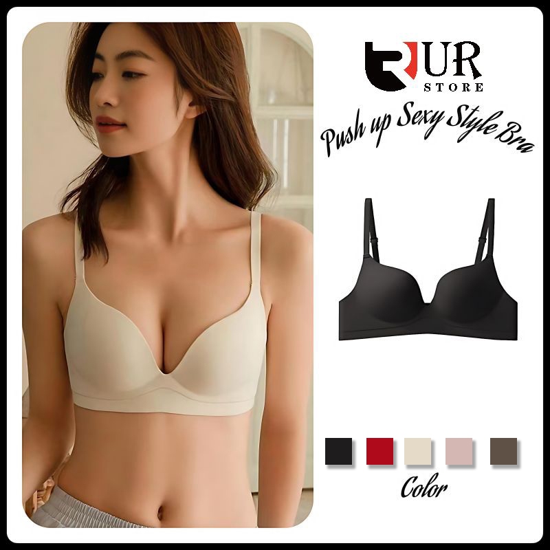 Solid Simple Pleasures Wireless Push Up Bra Urstore | Shopee Philippines