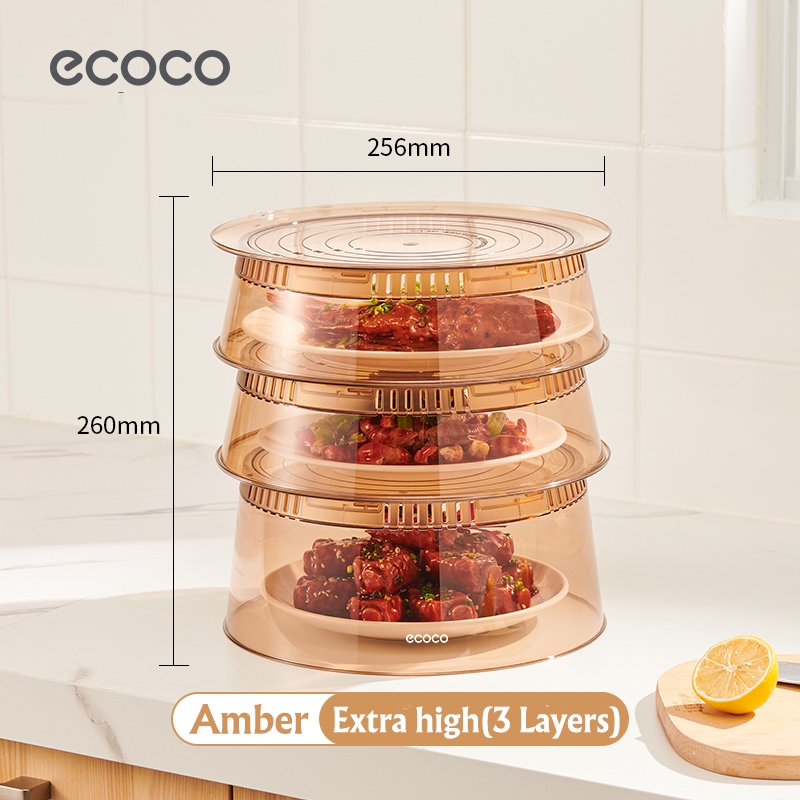 Ecoco Food Cover Multi-layer Household Food Warm Keeper Stackable Food ...