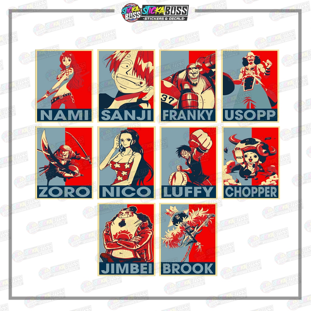 ONE PIECE CLASSIC POSTER | VINYL STICKER ( ANIME VINYL STICKER DECALS ...