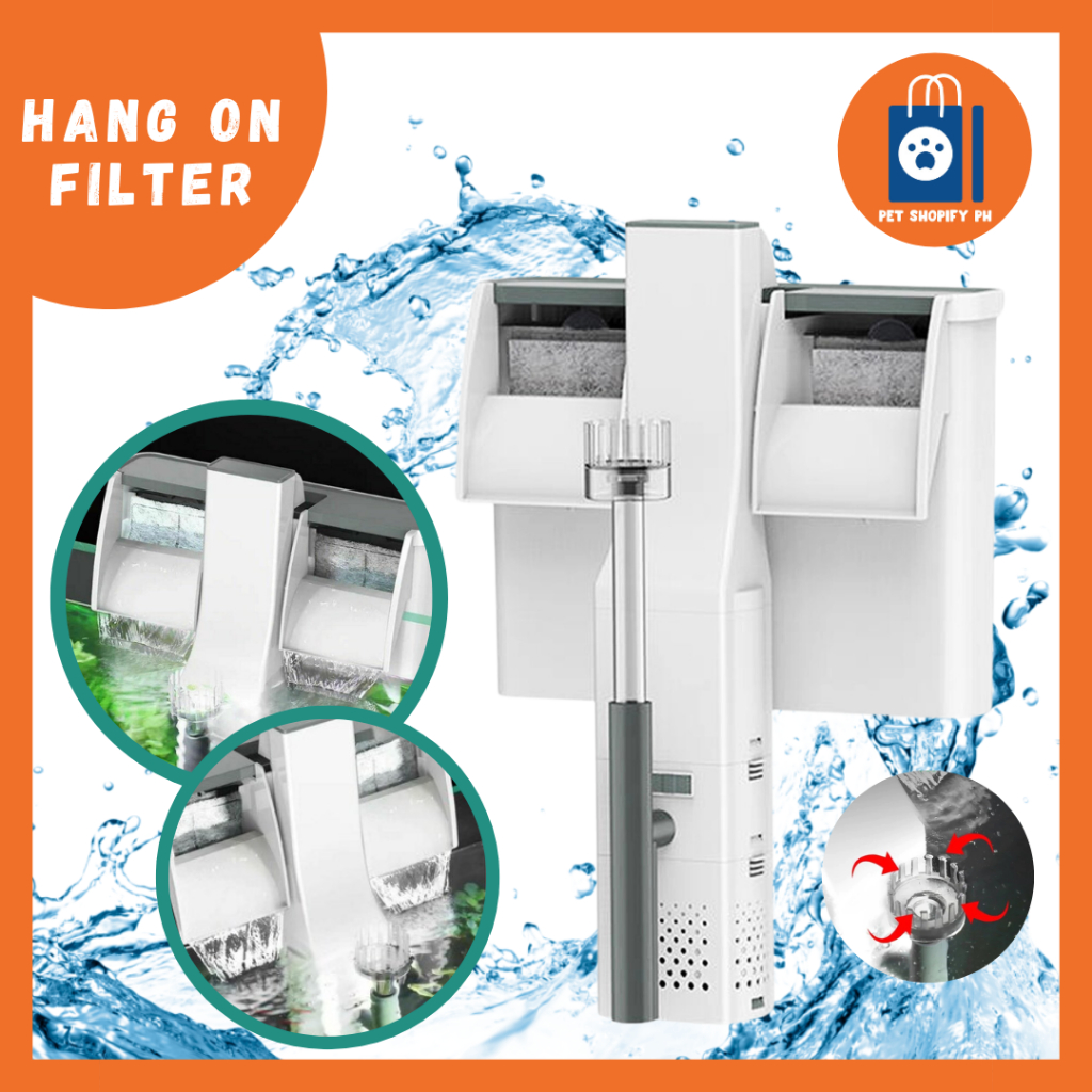 SUNSUN Aquarium Hang On Filtration XBA-200 XBA-300 XBA-500 | Shopee ...