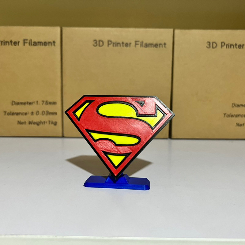 Superman S emblem 3D logo display collectible gift toy shelf gaming ...