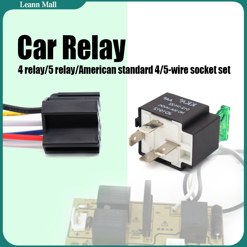 JD1912 4/5 Pin Relay For Car and motorcycle Car Modified Headlight Air ...