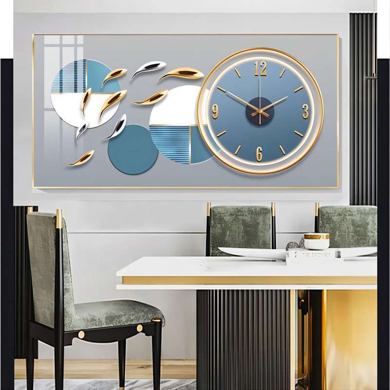 Modern living room clock mural dining room decoration clock mural ...