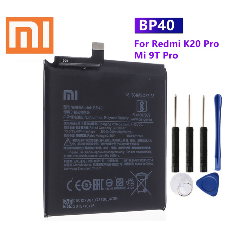 New Orginal Xiaomi Redmi K20 Pro Battery / Mi 9T Pro Battery BP40 ...