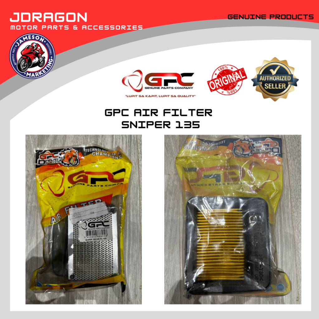 GPC AIR FILTER (SNIPER 135/SNIPER MX) | Shopee Philippines