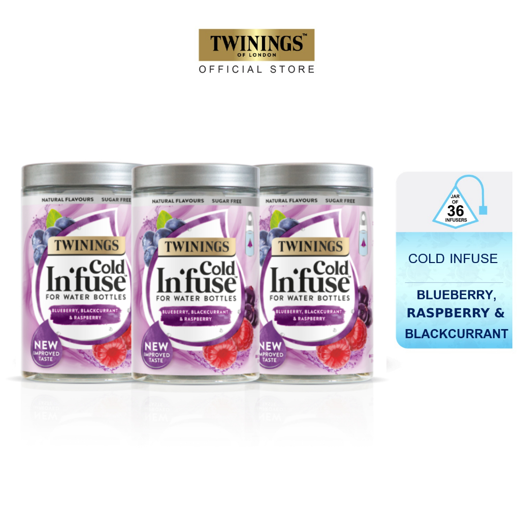 Twinings Cold Infuse Blueberry, Blackcurrant & Raspberry (12s) Bundle ...