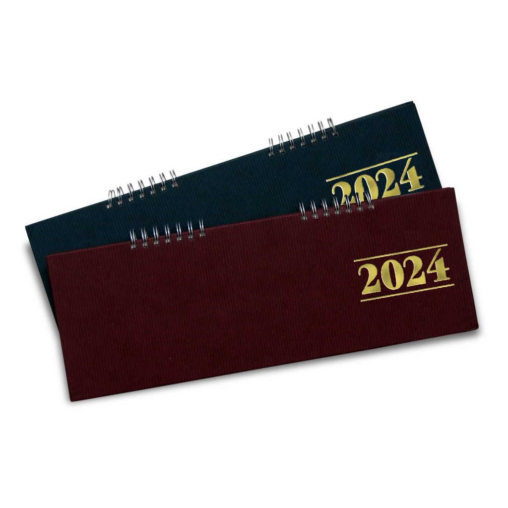 Stradmore Long Diary 2024 with Monthly Tabs-Wired Hard Cover 6.75 x 3. ...