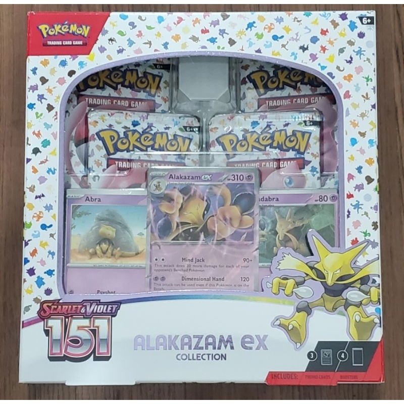 Pokemon TCG Sealed Alakazam Ex Collection Box Mew 151 Scarlet and ...