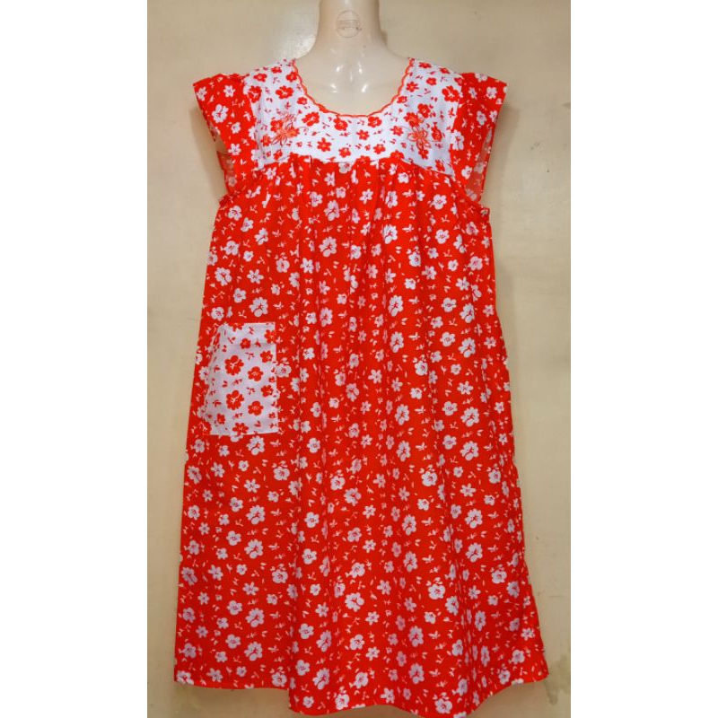 Miniflora Cotton Duster Embroidery Duster Daster Pambahay Pantulog ...