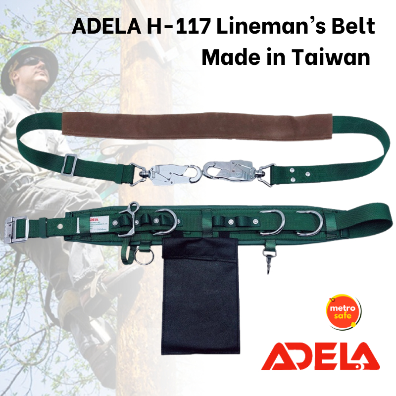 ADELA H117 H-117 Lineman Belt Safety Belt for Construction Fall ...