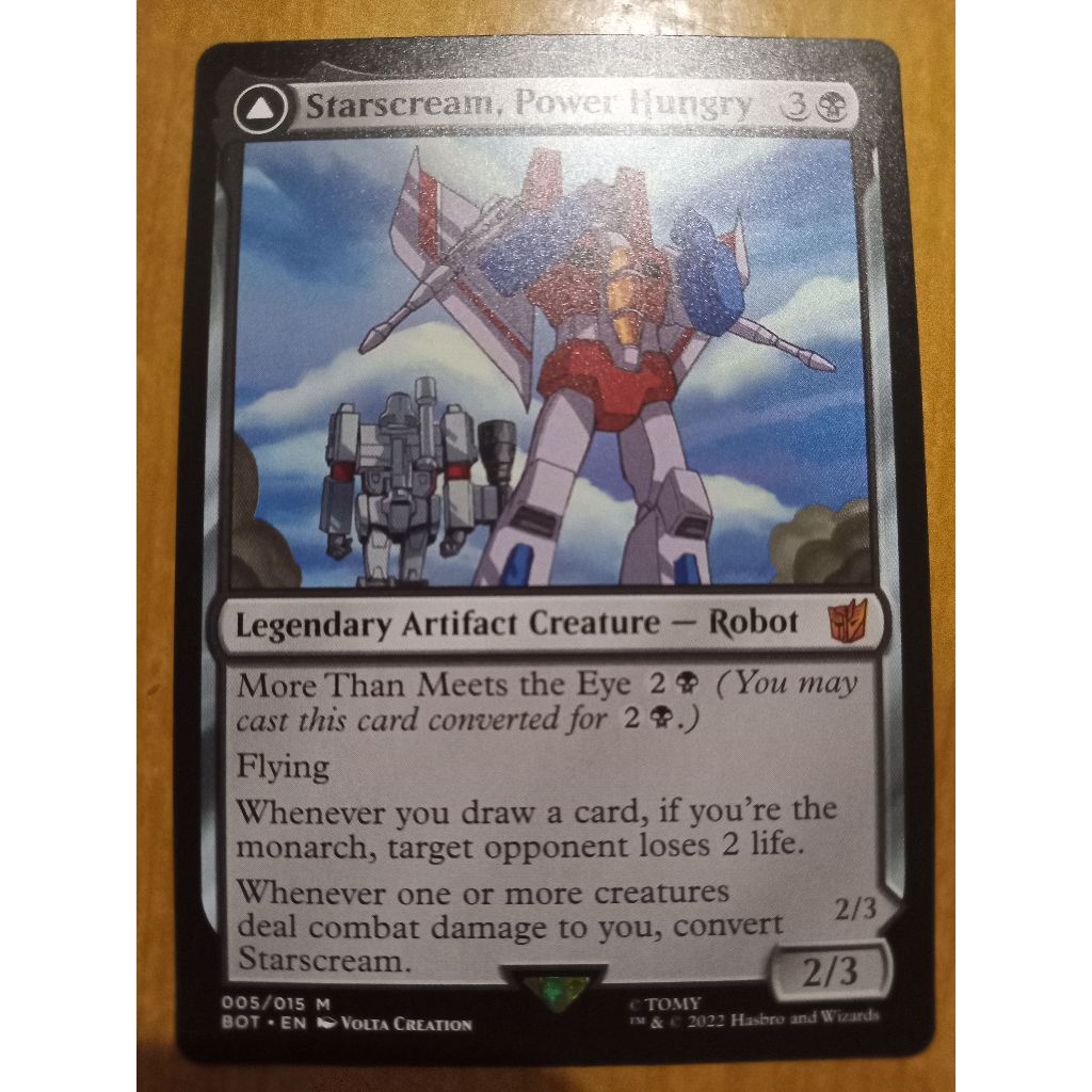 MTG Starscream, Power Hungry Mythic Universes Beyond Transformers BOT ...