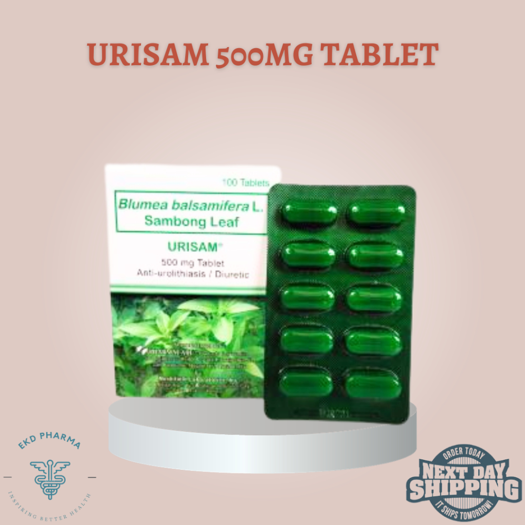 Urisam / Renaleaf Sambong Leaf 500mg Tablet | 1 Box 100 Tabs l Expiry ...