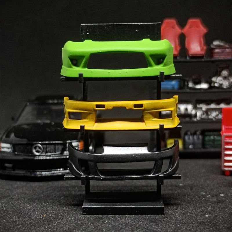 1:64 True Detailed Scale Bumper Display Rack Diorama Accesories ...