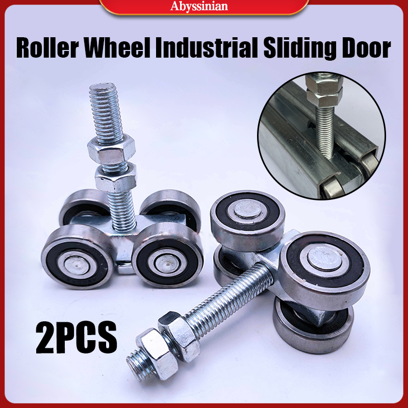 2Pcs Sliding Door Roller Wheel Rail Bearing Wheel For Factory Building ...