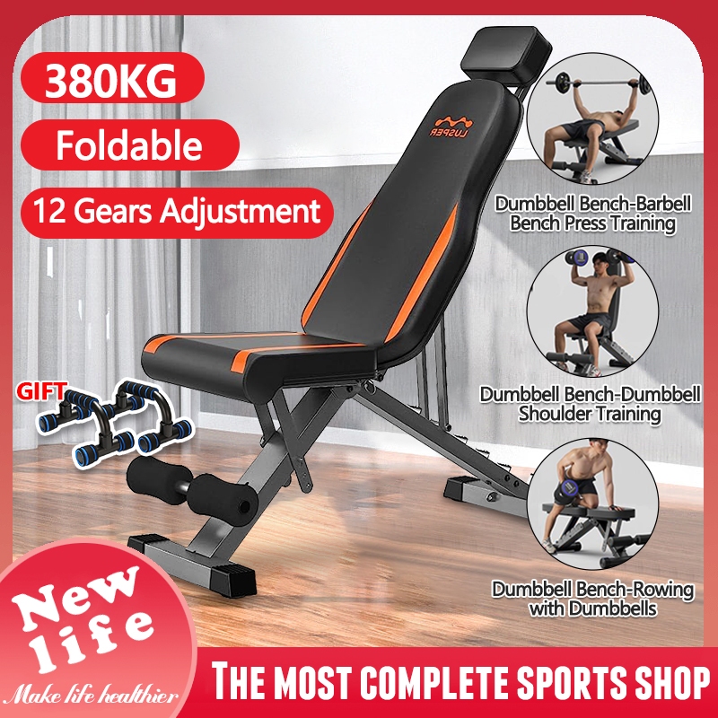 Dumbbell Bench Foldable Bench Press Chair Adjustable Weight ...