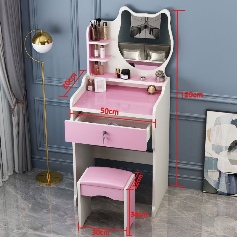 European-Style Vanity Table With Mirror Make Up Vanity Mirror Dresser ...