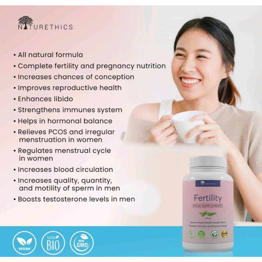 Fertility/PCOS Food Supplement All Natural Formula | Boost Testosterone ...