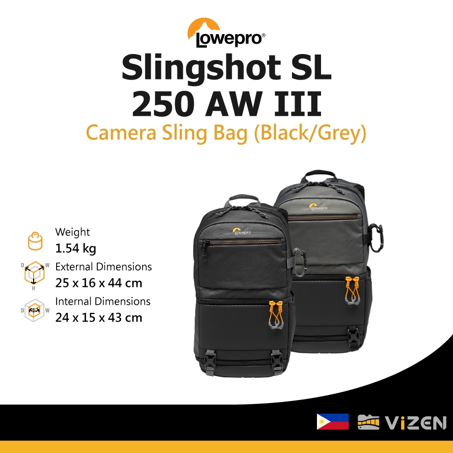 Lowepro Slingshot SL 250 AW III Camera Sling Bag / Camera Bag | Shopee ...
