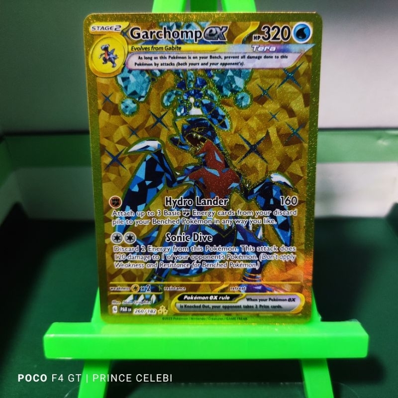 Pokemon TCG - Garchomp ex Gold Secret (Dark Print) | Shopee Philippines