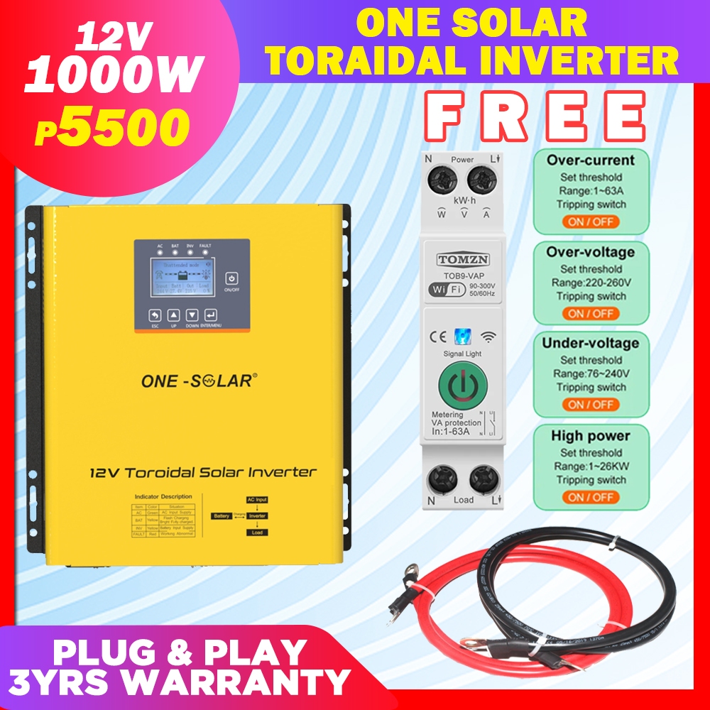 Solar Inverter Snadi Solar Inverter Toroidal Wall Mounted 12V1000W Snat ...