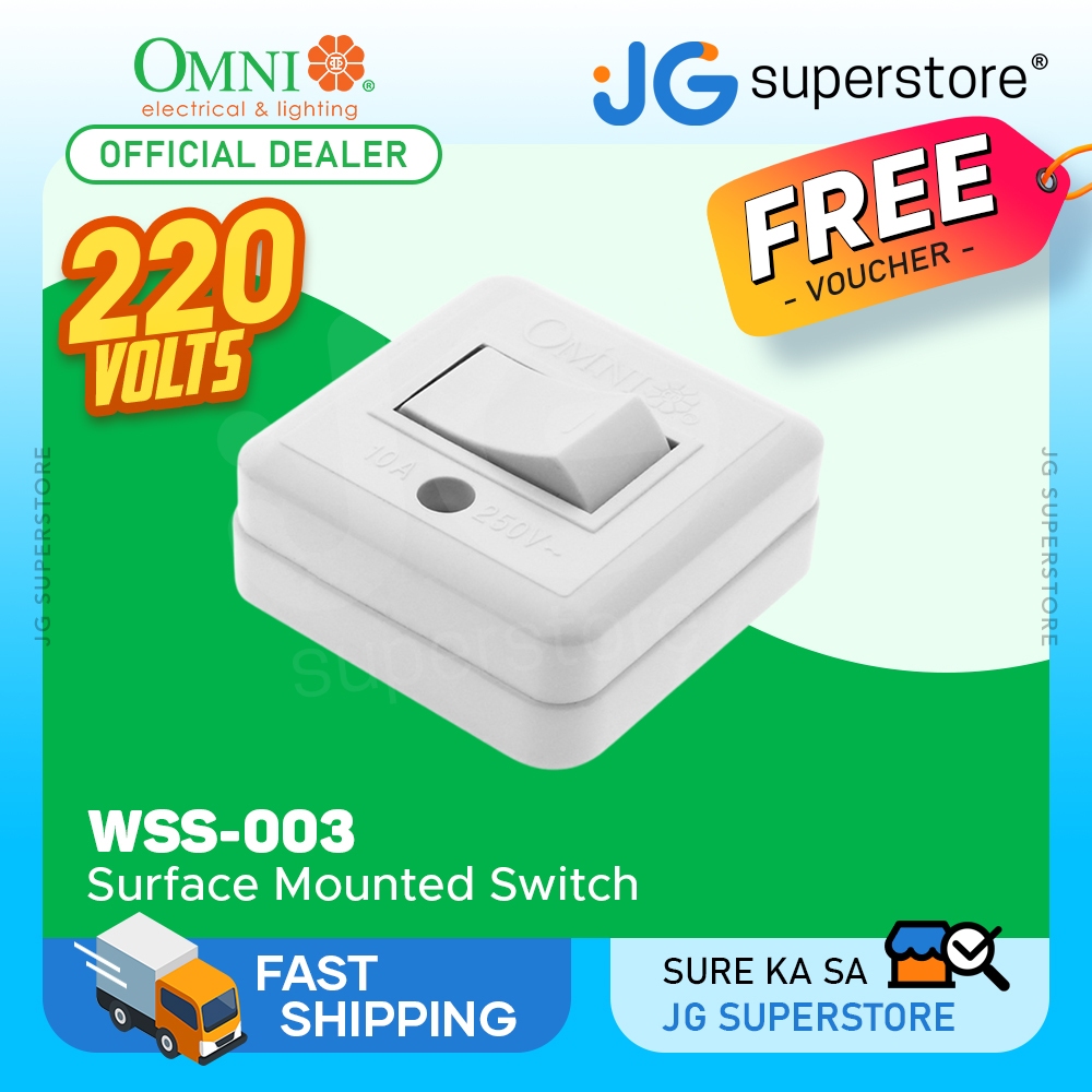 OMNI Surface Mounted Convenience Switch 10A 220V for Electrical ...