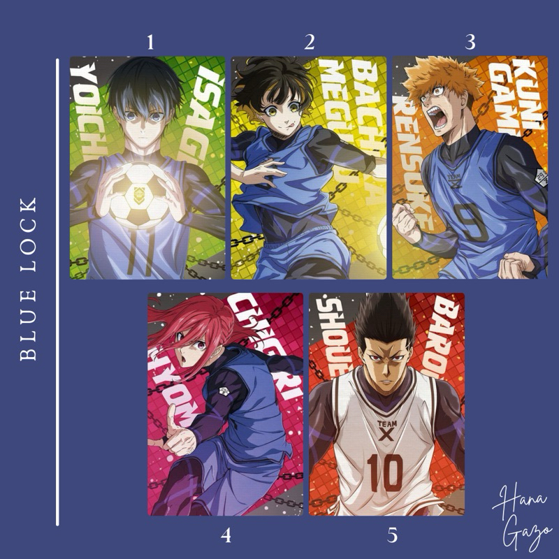 Blue Lock Character Visual Laminated Anime Photocards | Shopee Philippines