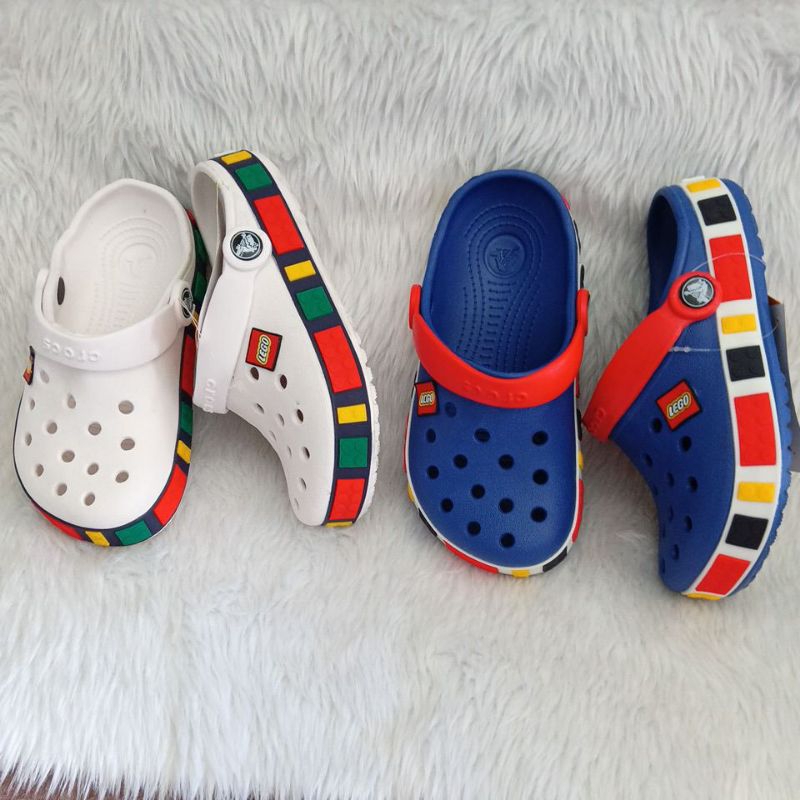 CROCS CROCBAND KIDS LEGO CLOG SANDALS | Shopee Philippines