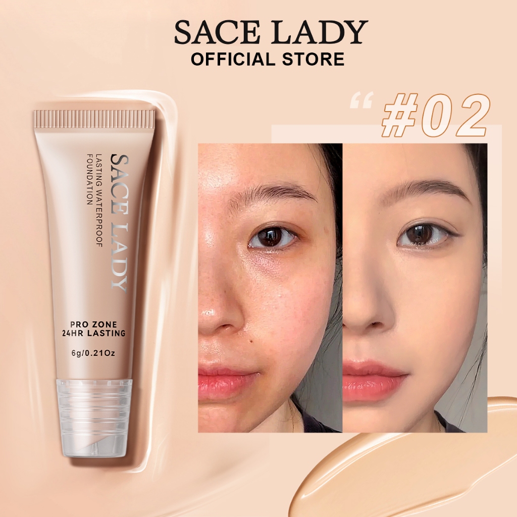 SACE LADY Foundation Long Lasting Full Coverage Flawless Finish Face ...