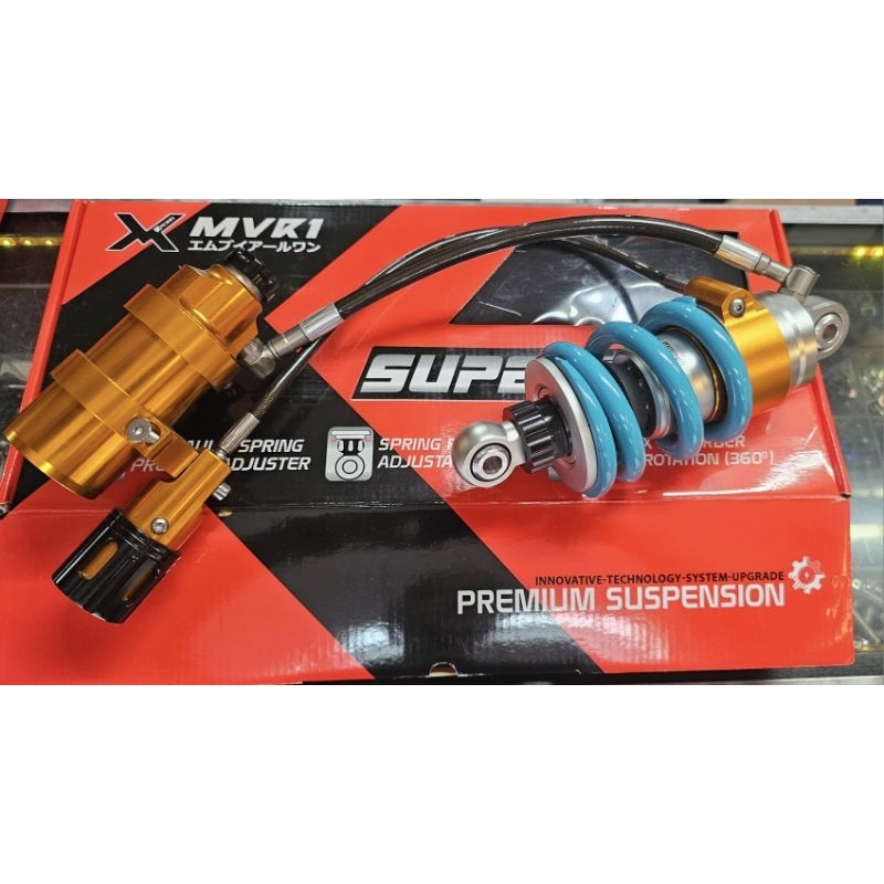 MVR1 MONOSHOCK FULL ADJUSTABLE DUAL CANISTER (205MM) FOR SNIPER 150/155 ...