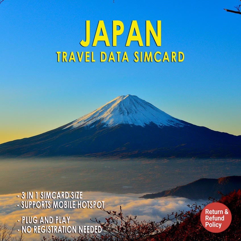 JAPAN TRAVEL DATA SIM CARD | Shopee Philippines