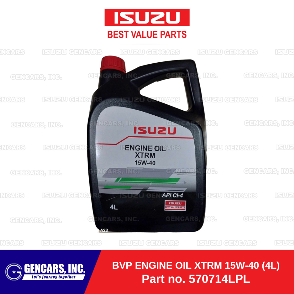 Isuzu XTRM Engine and Motor Oil (4L) (SAE 15W-40) (570714LPL) BVP | Shopee Philippines