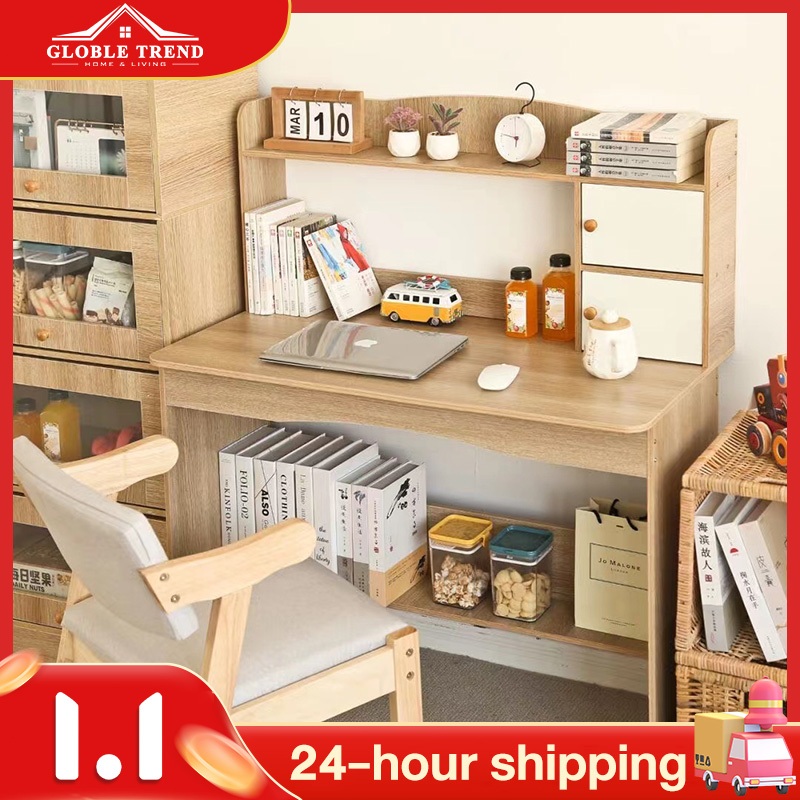 Desktop Computer Desk Student Table Home Study Desk with Drawer ...