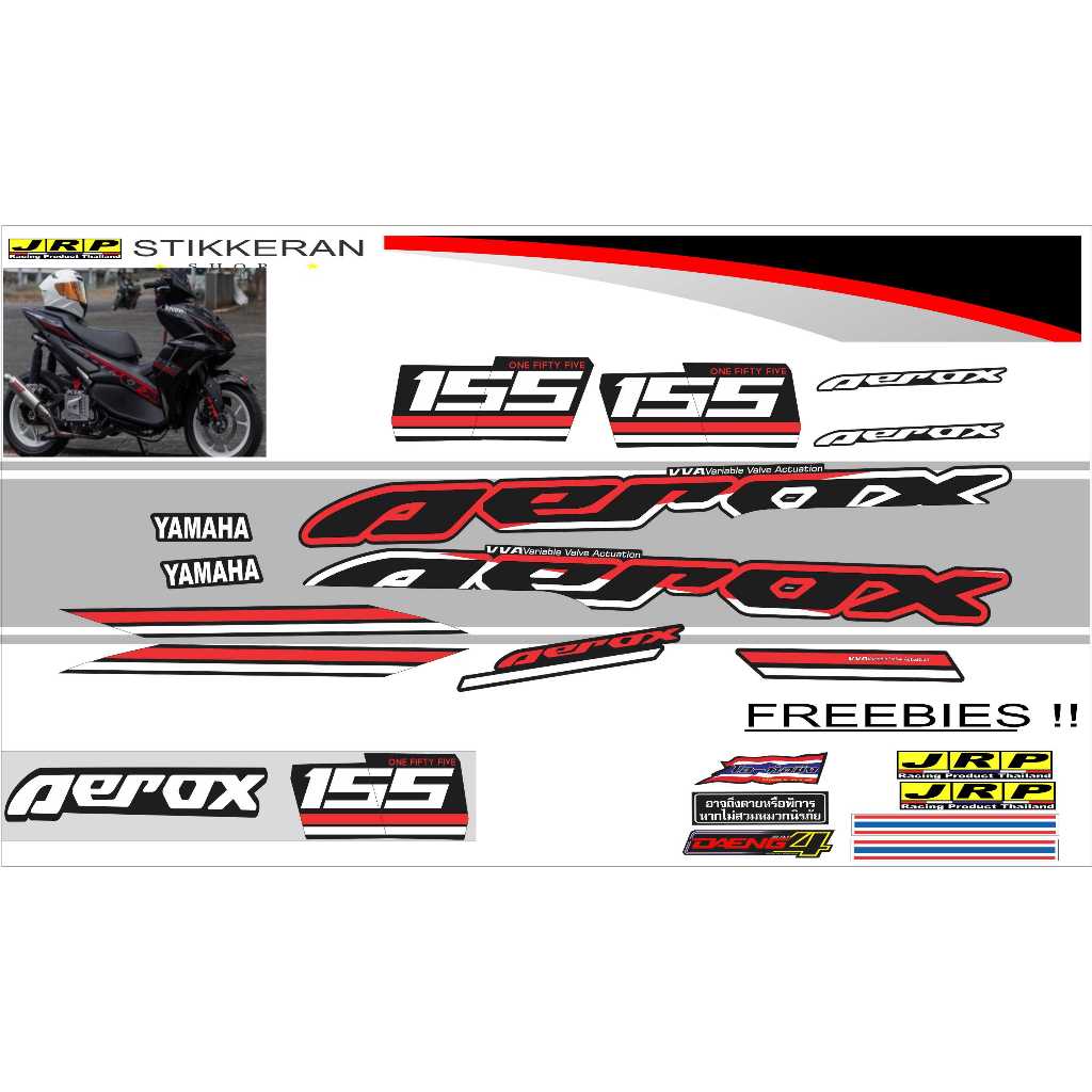 YAMAHA AEROX 155 V2 NEW RELEASE DECALS V2 | Shopee Philippines