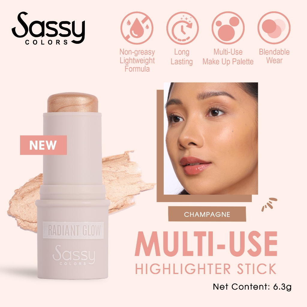 Sassy Colors Radiant Glow Highlighter Stick | Shopee Philippines