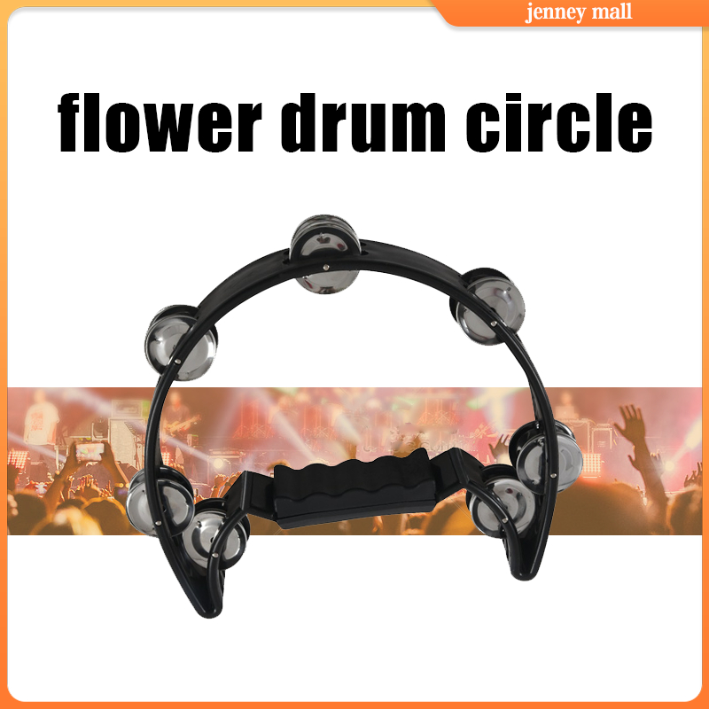Half Moon Music Tambourine Tambourine Half Moon TW20 Single Row Black ...