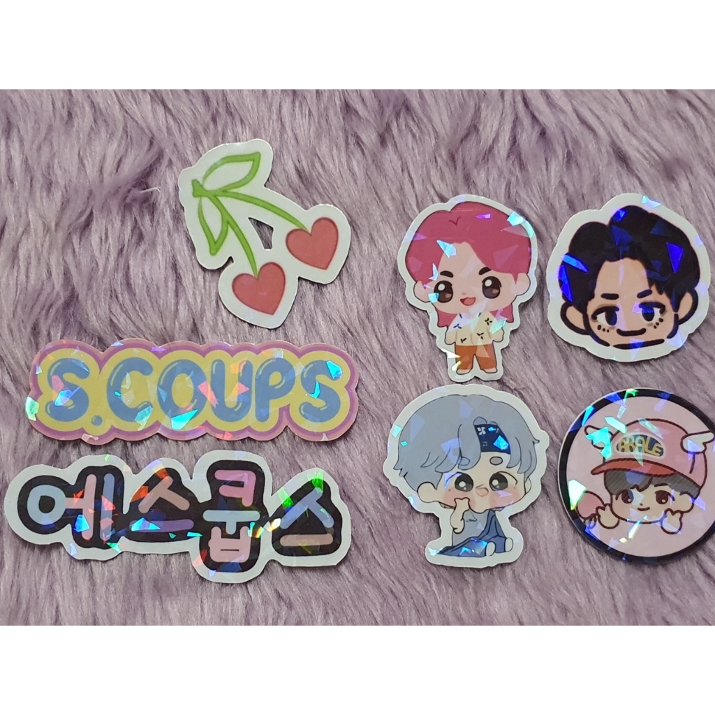 SEVENTEEN MEMBER SET - NAME CHIBI ANIMAL WATERPROOF VINYL STICKERS ...