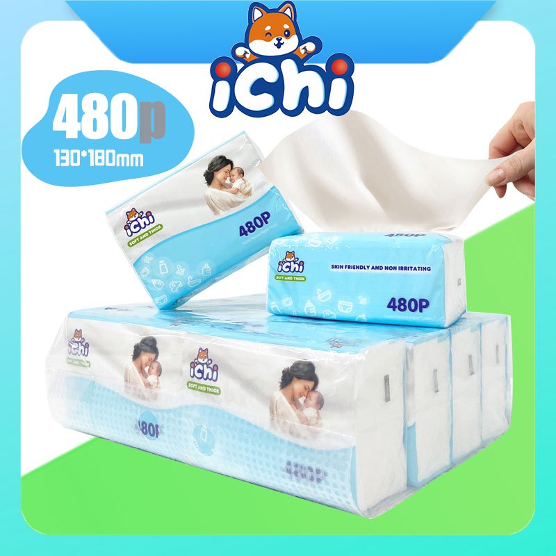 ICHI Tissue Paper towel Organic Facial Tissue 3 ply ichi wood taste series 480 sheets | Shopee ...