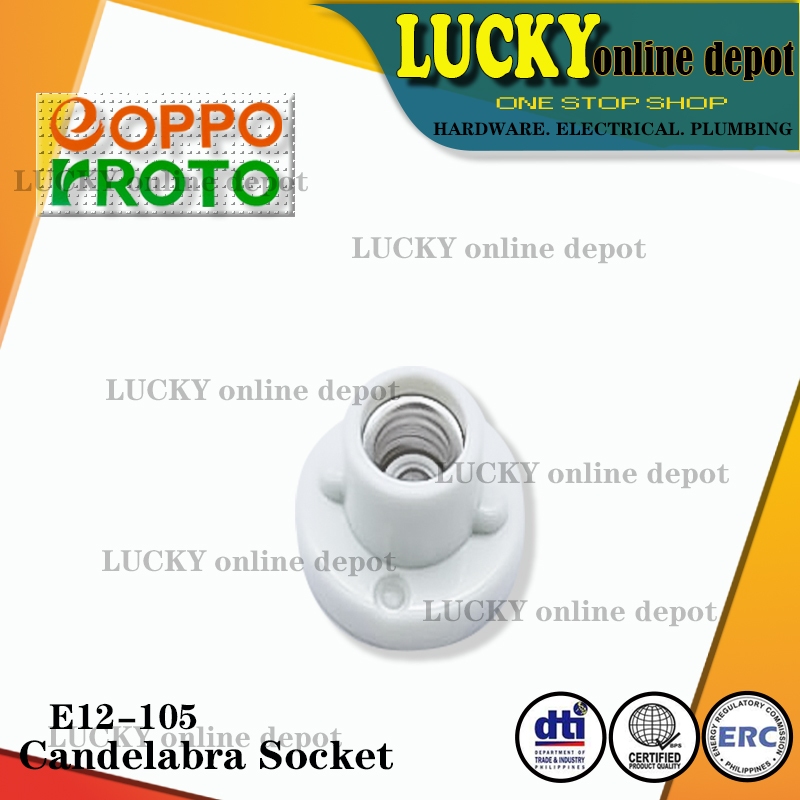 EOPPO E-12-105 CANDELABRA SOCKET | Shopee Philippines