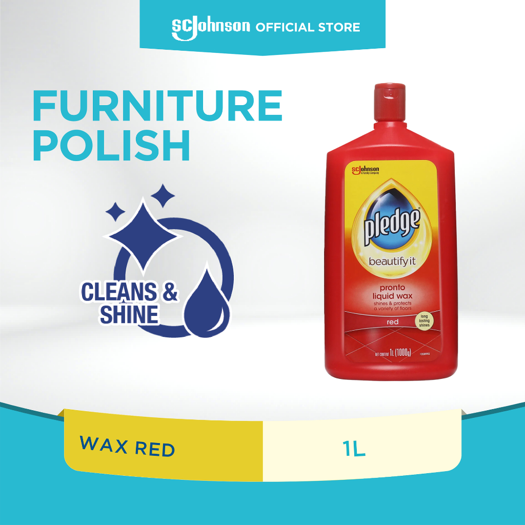 Pledge Liquid Wax Red - 1L | Shopee Philippines