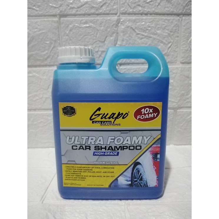 Guapo Ultra Foamy Car Shampoo 10x Foamy 1Liter | Shopee Philippines