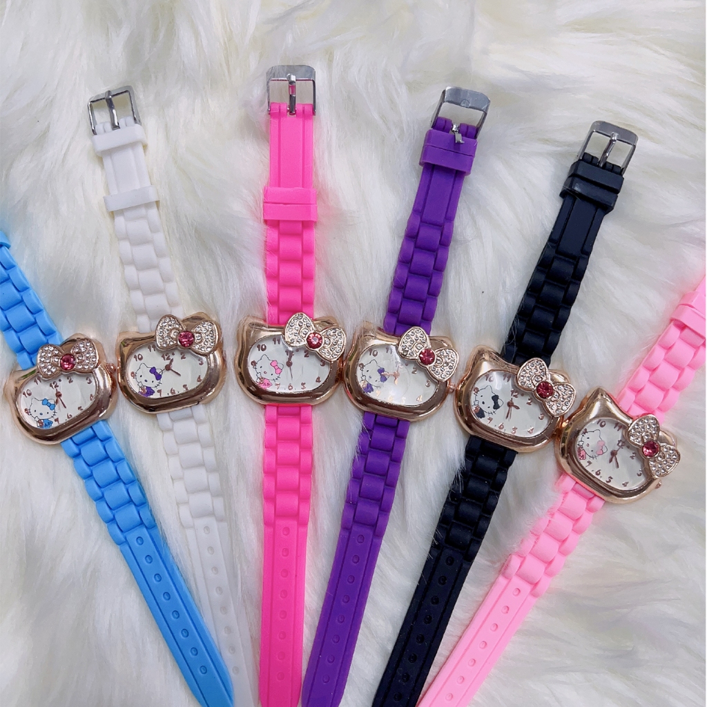Hello kitty rubber strap watch | Shopee Philippines