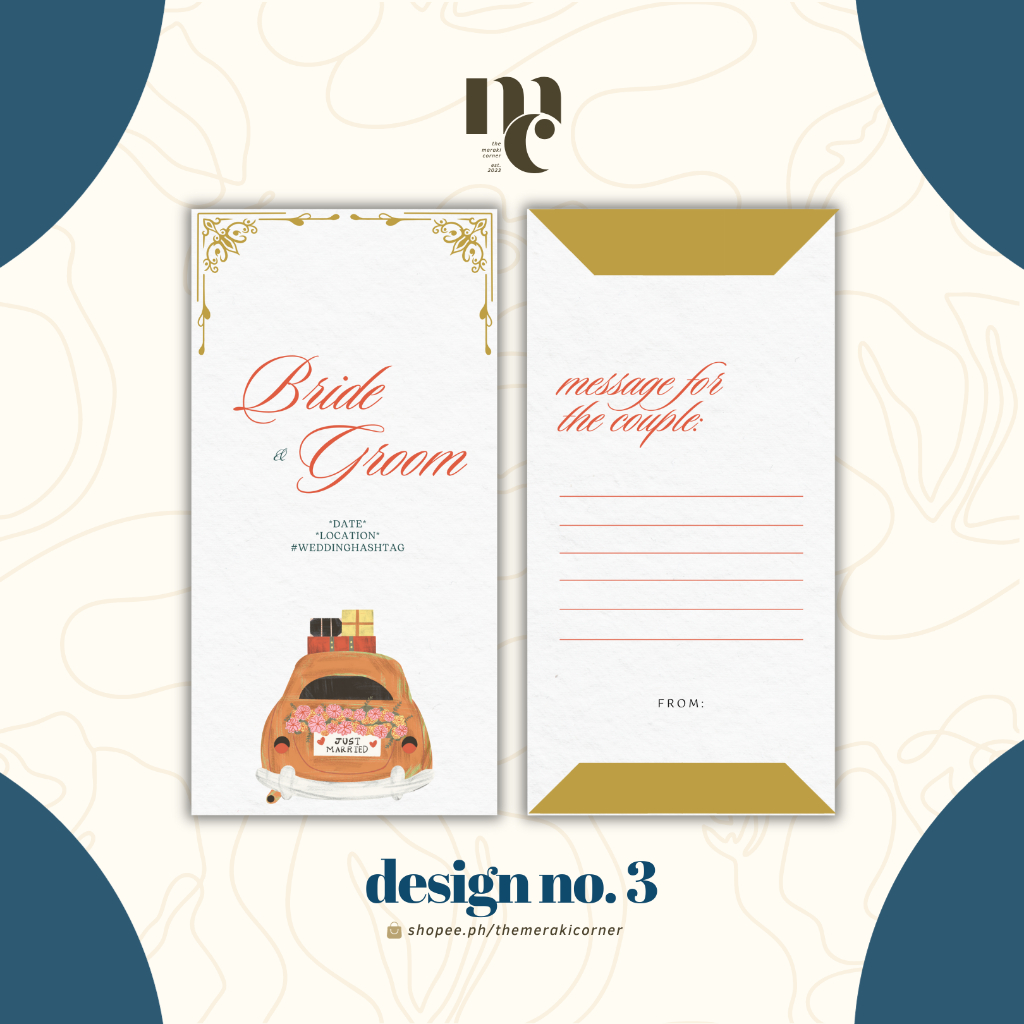 Wedding Angpao / Ampao / Money Envelope / Personalized | Shopee Philippines