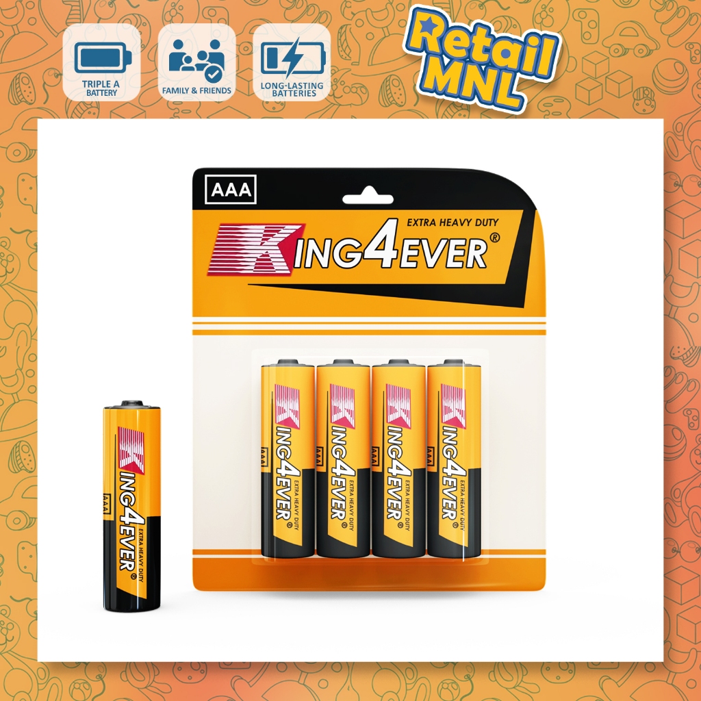 Retailmnl Generic Battery Extra Heavy Duty AAA/AA Carbon Battery 4pcs ...