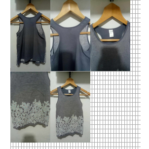 Kids 12 sando gray with floral design | Shopee Philippines