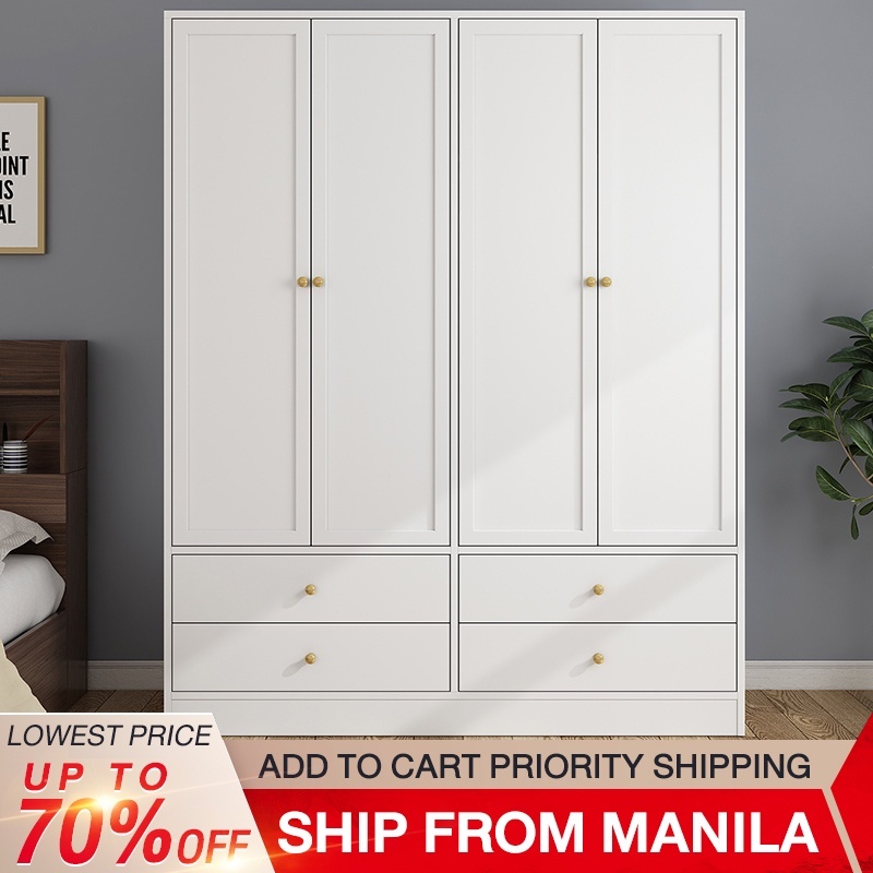 Nordic modern solid wood wardrobe home bedroom simple wardrobe room ...
