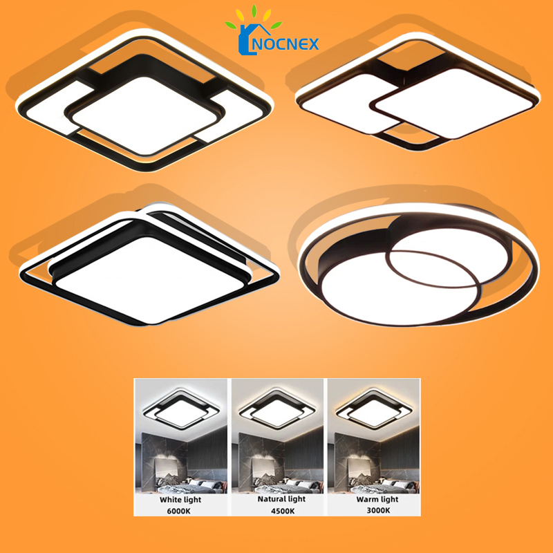 Nordic Tri Color Chandelier Ceiling Light LED 3 Color Creative Aisle ...