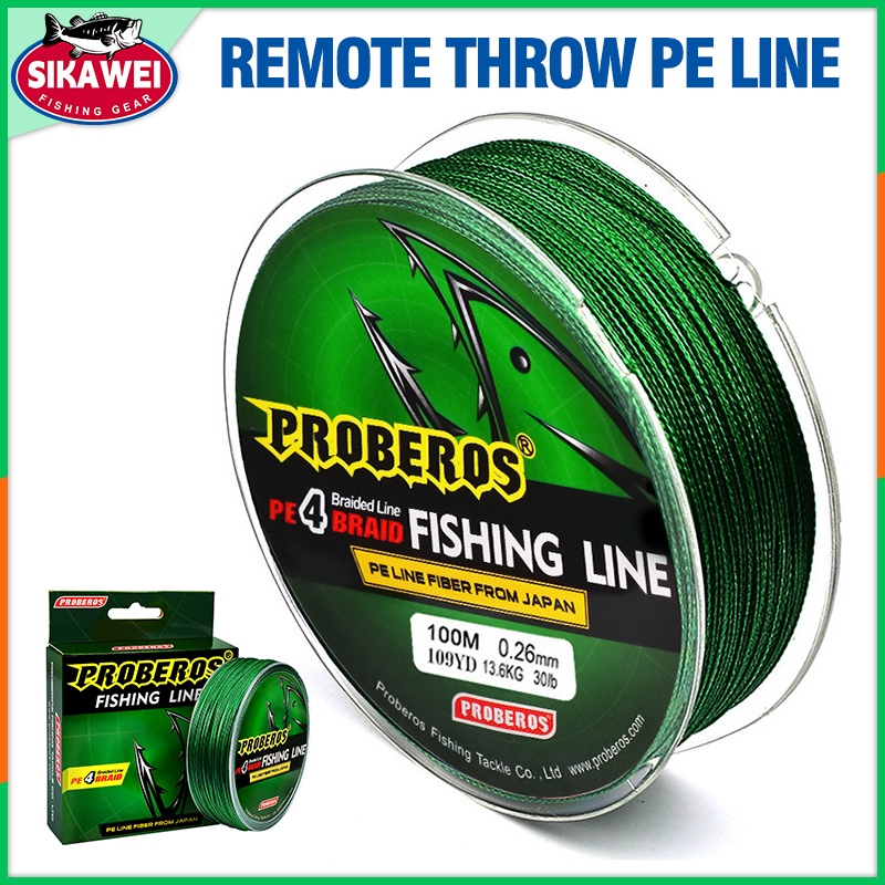 100M Fishing Line 4 Strands Multifilament Super Strong Braided Wire 10 ...
