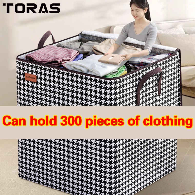 Storage Box For Clothes Folding Large Storage Dustproof Double Zipper ...